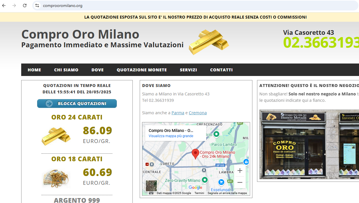 I 10 migliori compro oro a Milano: guida aggiornata con le quotazioni più vantaggiose - Prima ...