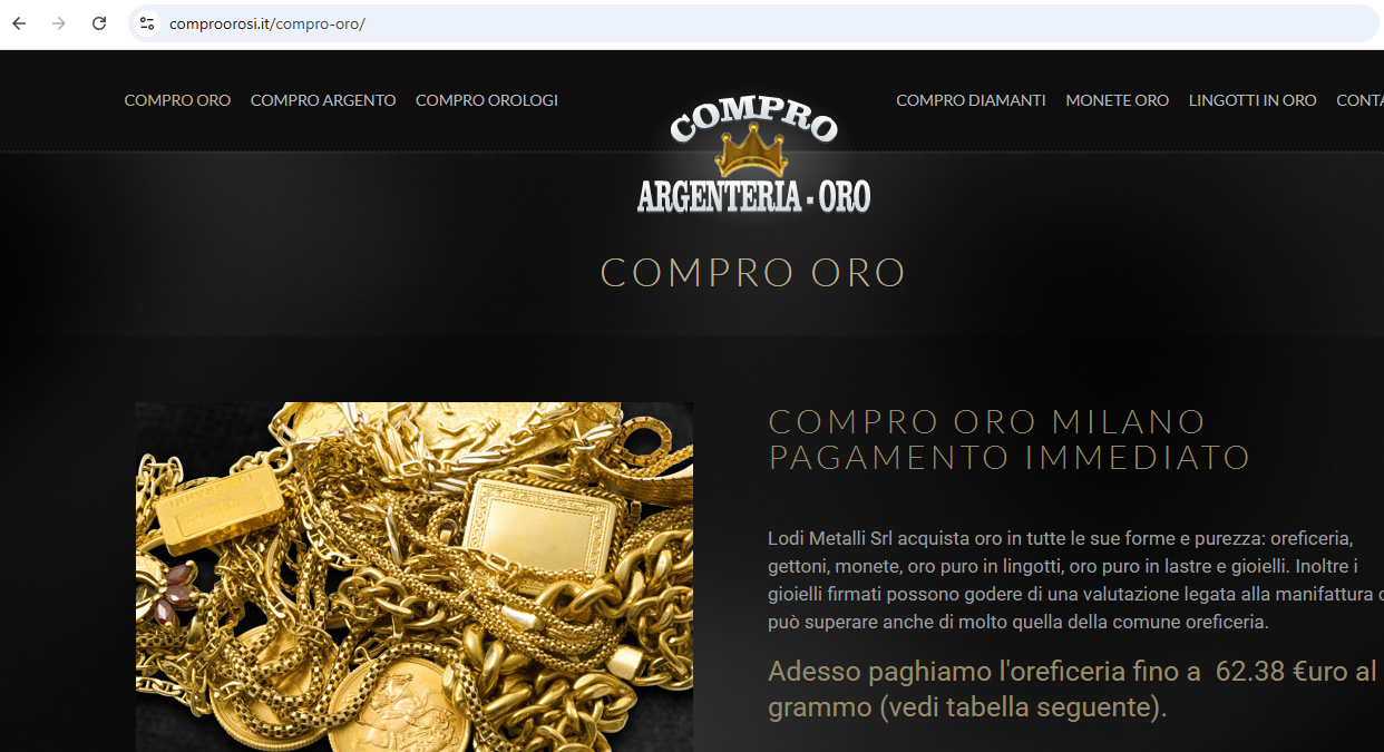 I 10 migliori compro oro a Milano: guida aggiornata con le quotazioni più vantaggiose - Prima ...